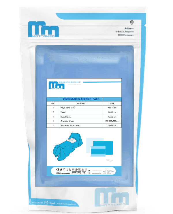 DISPOSABLE C-SECTION PACK - Motto Medical